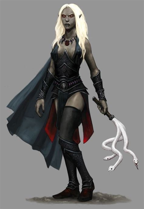 Dark Elf Drow Species In Creacia World Anvil