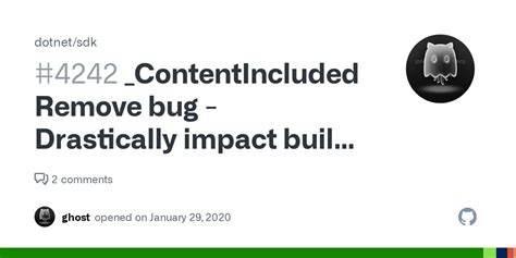 ContentIncludedByDefault Remove Bug Drastically Impact Build Time