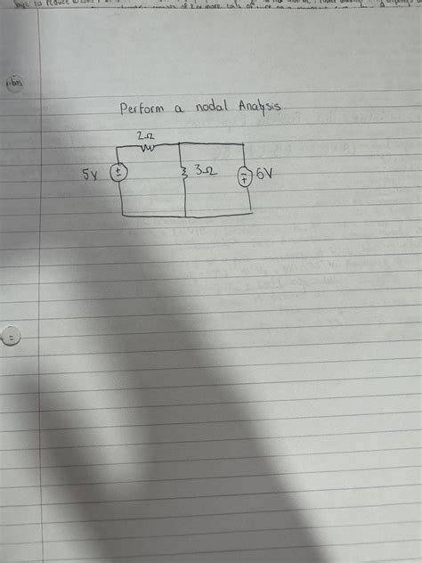 Solved Perform A Nodal Analysis