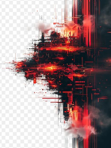 Premium PSD System Crash Glitch With Error Messages Digital Noise And Ab Texture Effect Fx