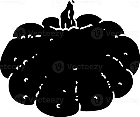 Cartoon Pumpkin Solid Black Icon 40883035 Png