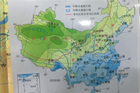 中国气候分布图及特点 百度教育