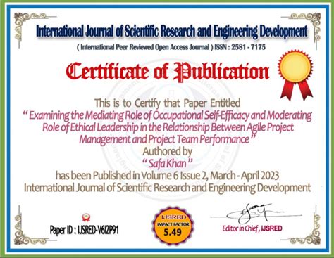 Safa Khan On Linkedin Research Projectmanagement Journal