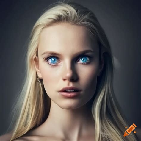 Nordic Blue Eyes Image Of White Haired Blue Eyed Scandinavian Woman