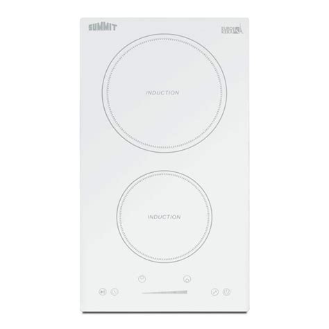 Summit Appliance 12 In Electric Induction Cooktop In White With 2