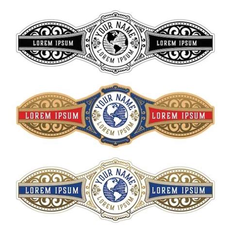 Cigar Label Template Midi