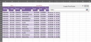 How To Create A Pivot Table For A Timesheet OutofhoursAdmin