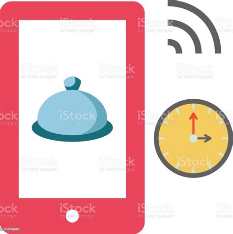 온라인 음식 메뉴 및 배달 시간 경과 개념 벡터 글리프 아이콘 디자인 흰색 배경에 코로나 바이러스 비접촉식 음식 배달 기호 터치리스 스낵 배달 표지판 0명에 대한 스톡 벡터