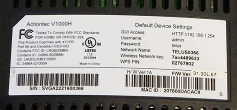 ACTIONTEC V1000H WIRELESS N VDSL MODEM ROUTER FOR TELUS NEW W OUT ACCESSORIES EBay