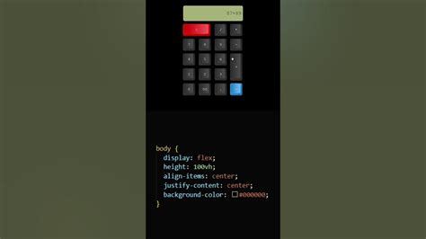 Create A Simple Calculator In Html And Css 1 Minute Tutorial Coding