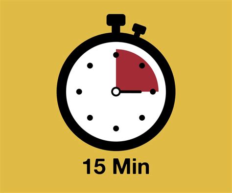 15 Timer Sign Icon 15 Minutes Stopwatch Symbol 41137667 Vector Art At