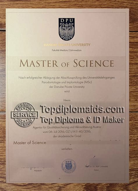 How To Get A Danube Private University Degree Quickly