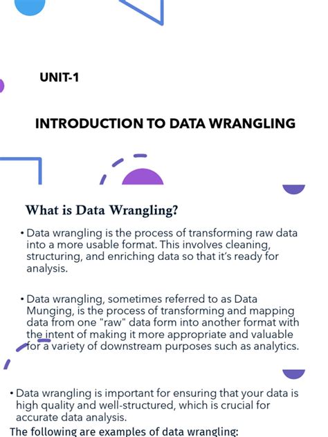 Module 1 Introduction To Data Wrangling Pdf Boolean Data Type
