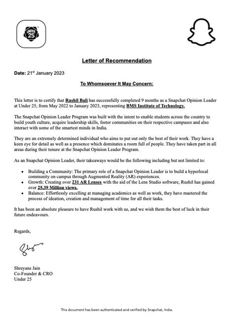 I Am Absolutely Thrilled To Have Been A Part Of The Snapchat Opinion Leader 2022 23 Program By