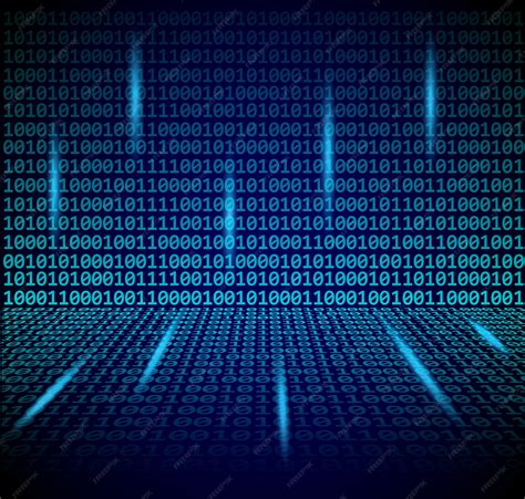 Premium Vector Binary Code Digital Numbers