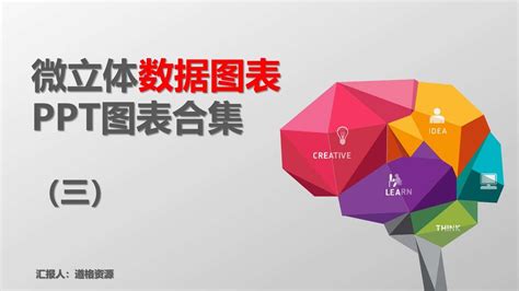 微立體數據圖表ppt圖表合集3 Ppt下載 Ppt模板免費下載
