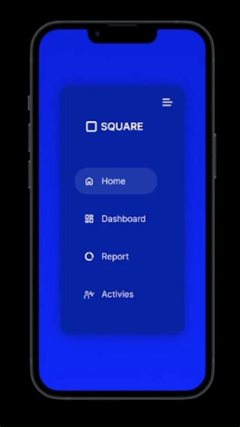 Animated Mobile Menu Interaction With Ui Design Ui Design Flat Ui Dashboard Reports