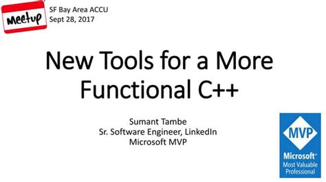 New Tools For A More Functional C Pptx