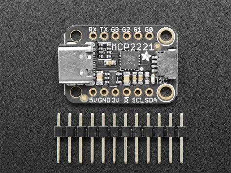 Adafruit MCP2221A Breakout General Purpose USB To GPIO ADC I2C Stemma QT Qwiic Kiwi