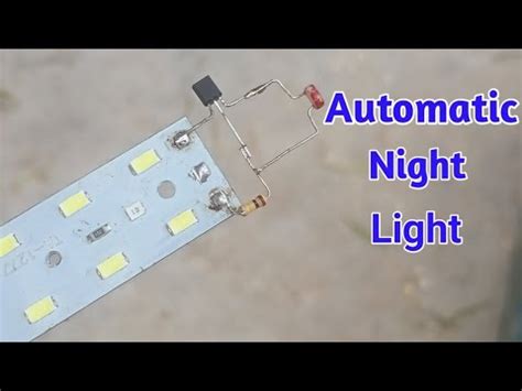 Automatic Night Light Using BC V LED Strip LDR Circuit Emergency Light YouTube