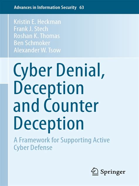 268m5 Cyber Denial Deception And Counter Deception Pdf Computer Security Security