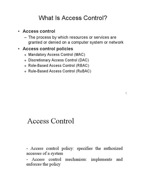 access control pdf computer access control computer science