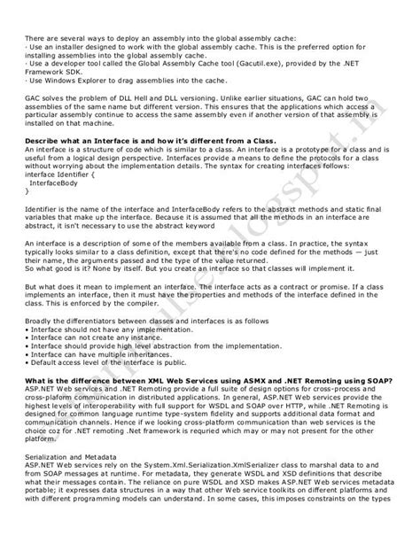 C Sharp And Interview Questions