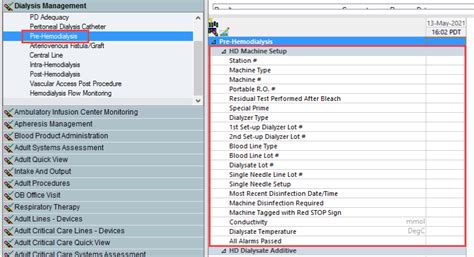 Document Hemodialysis Clinic Treatment Visit HD Nurse