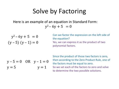 Solving Quadratic Equations By Factoring Examples With Answers Tessshebaylo