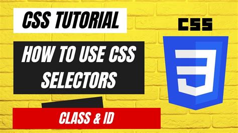 Css Selectors Selector In Css Css Tutorial For Beginners Youtube