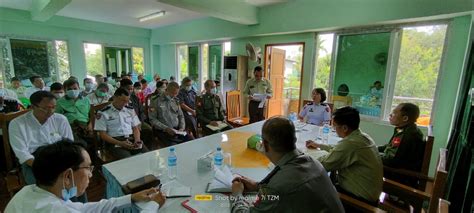 မရမ်းကုန်းမြို့နယ် အထွေထွေအုပ်ချုပ်ရေးဦးစီးဌာနရုံး အစည်းအဝေးခန်းမ၌ ခရိုင်စီမံအုပ်ချုပ်ရေးအဖွဲ့န