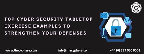 Cyber Security Tabletop Exercise Examples To Strengthen Your Defenses