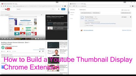 Building A Youtube Thumbnail Display Chrome Extension Youtube