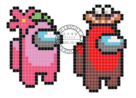 어몽어스 디폼블럭 도안 네이버 블로그