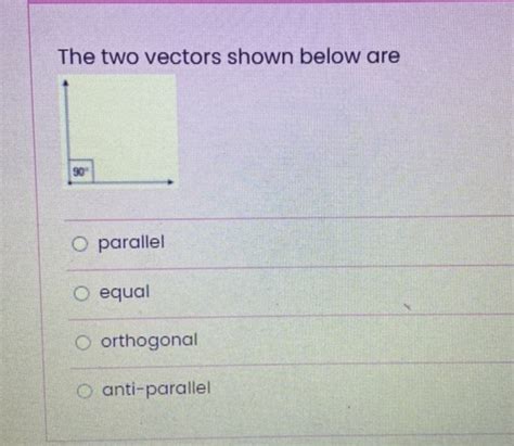 The Two Vectors Shown Below Are Parallel Studyx