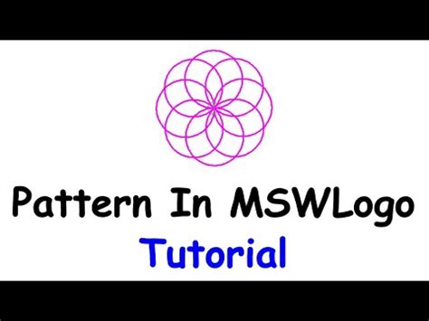 Simple Pattern In MSWLogo Learn Simple Commands Of MSW Logo MSW Logo Tutorial Orchids