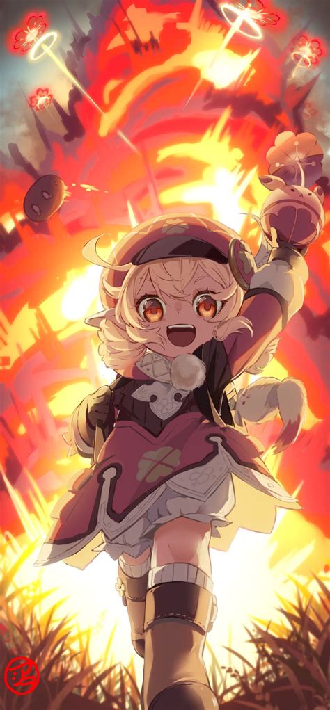 Klee Dodoco And Jumpy Dumpty Genshin Impact Drawn By Moiimo Q Danbooru