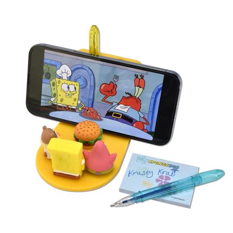 Spongebob Desk Tidy Phone Stand Accessories Blue Sky Spongebob