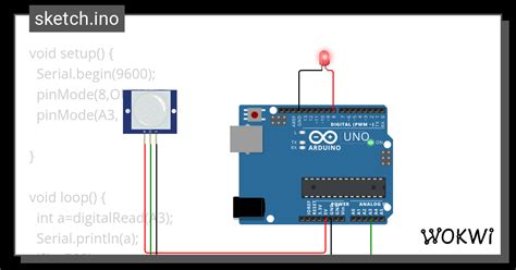 Pir Sensor Wokwi Esp32 Stm32 Arduino Simulator