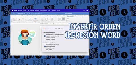 Cómo Invertir El Orden De Impresión En Microsoft Word