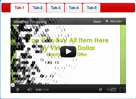 simple and stylish j query multi tab widget for blog and website