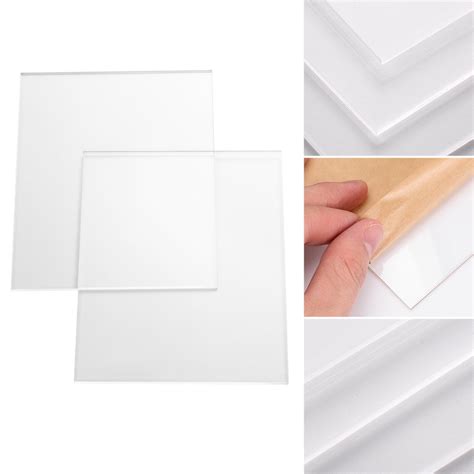 20 Pcs Plexiglass Sheets Clear Glass Replacement F Grandado