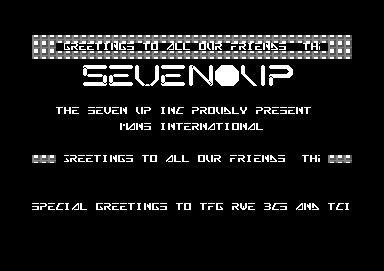 CSDb Seven Up Intro V10 By Seven Up Inc