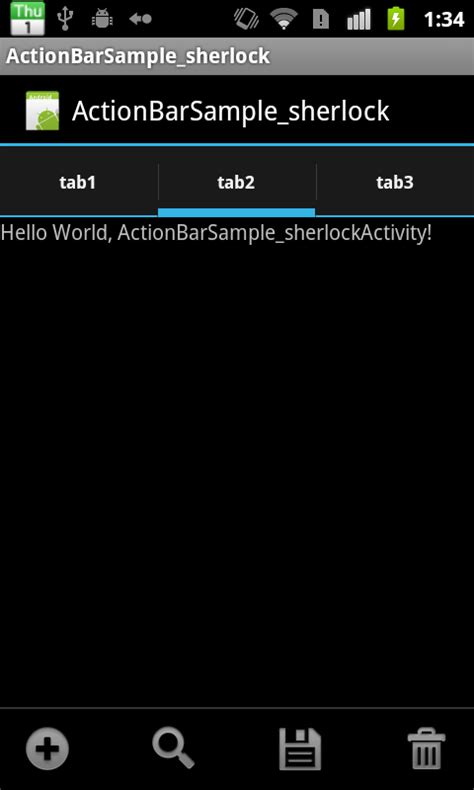 actionbarsherlockライブラリを使って、2 xでもactionbarを使用する techbooster