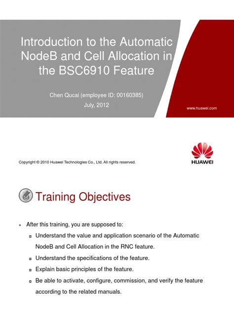 Pdf Introduction To The Automatic Nodeb And Cell Allocation In The