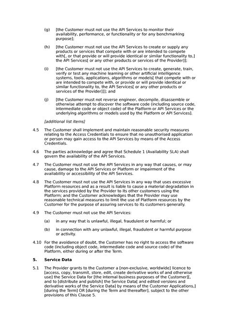API Terms And Conditions Standard Docular