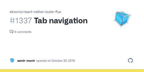 Tab Navigation · Issue 1337 · Aksonovreact Native Router Flux · Github