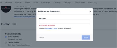 Pluralsight In App Integration Degreed
