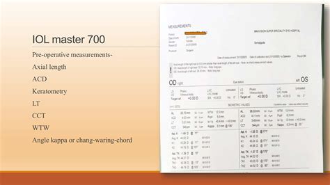 Ocular Biometry Iol Calculation Methods Pptx Eye And Vision